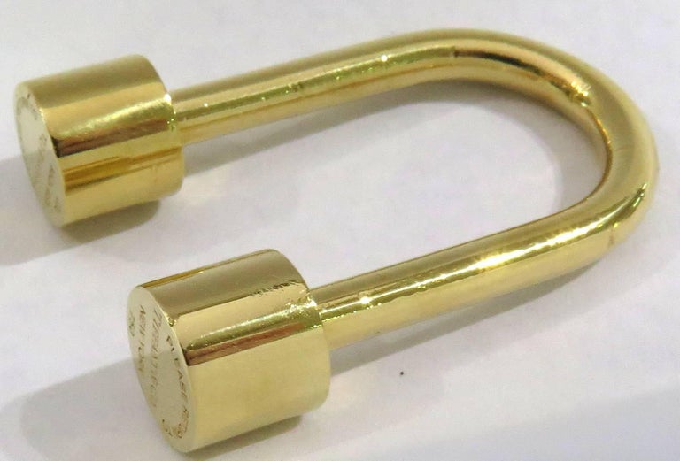 Elegant and Functional Return to Tiffany Collection Heavy Gold U-Shaped ...