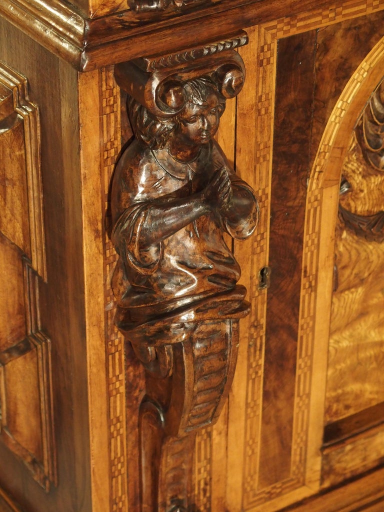 Elegant Antique French Parquetry Buffet in the Renaissance Style, Late ...