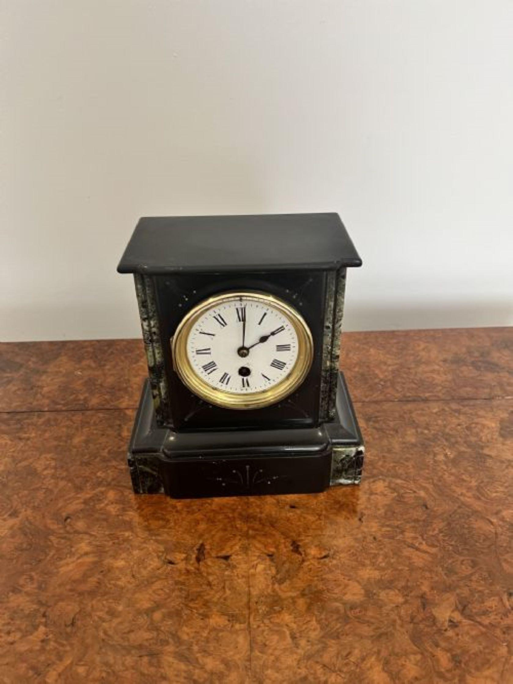 Elegant antique Victorian mantle clock For Sale at 1stDibs