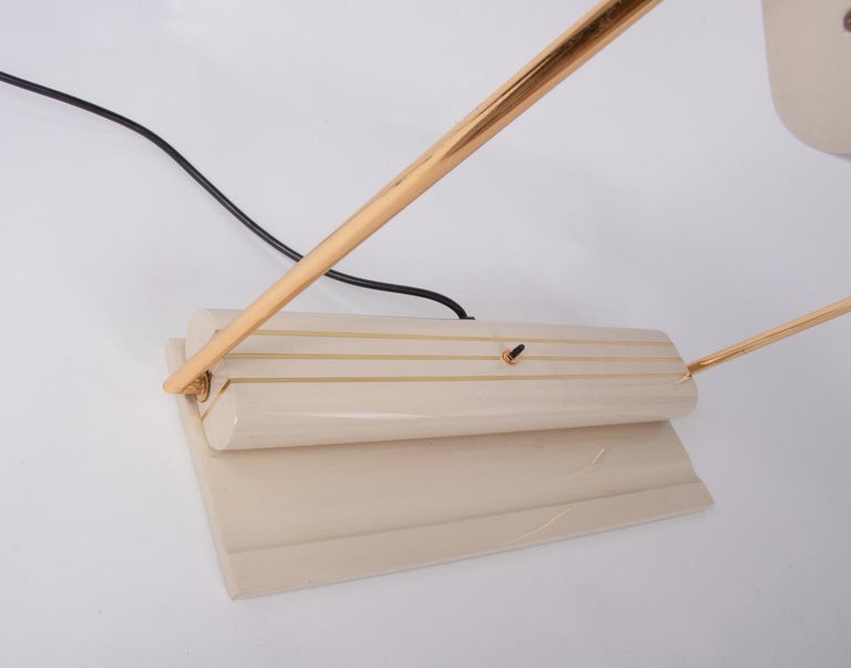 Elegant Articulating Fratelli Martini Art Deco Streamline Desk Lamp ...