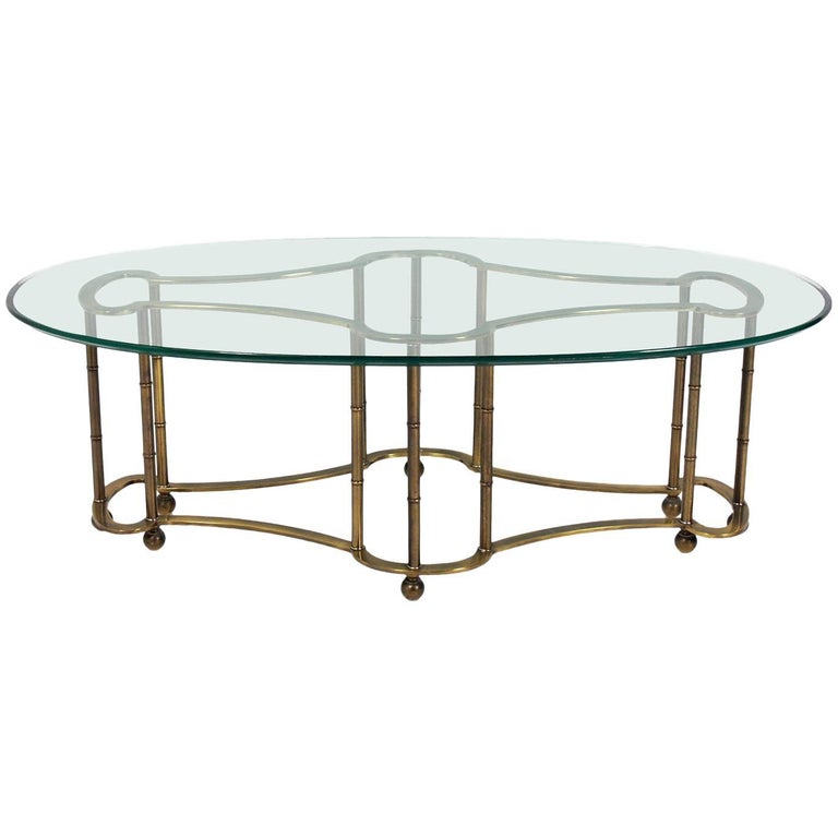 Elegant Brass Coffee Table at 1stDibs