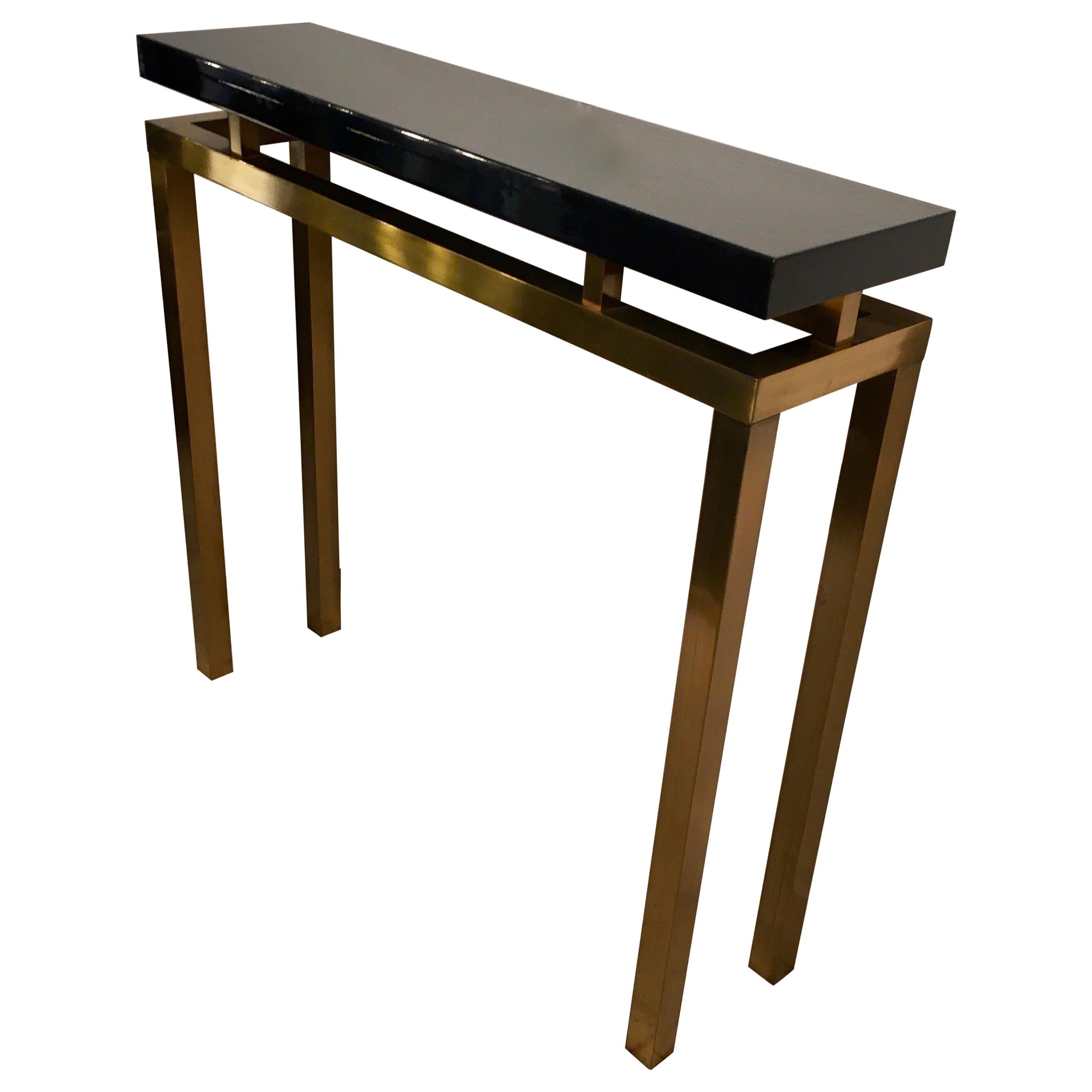 Fine 1970s Geometric Pattern Console Table, France, 1975 For Sale at ...