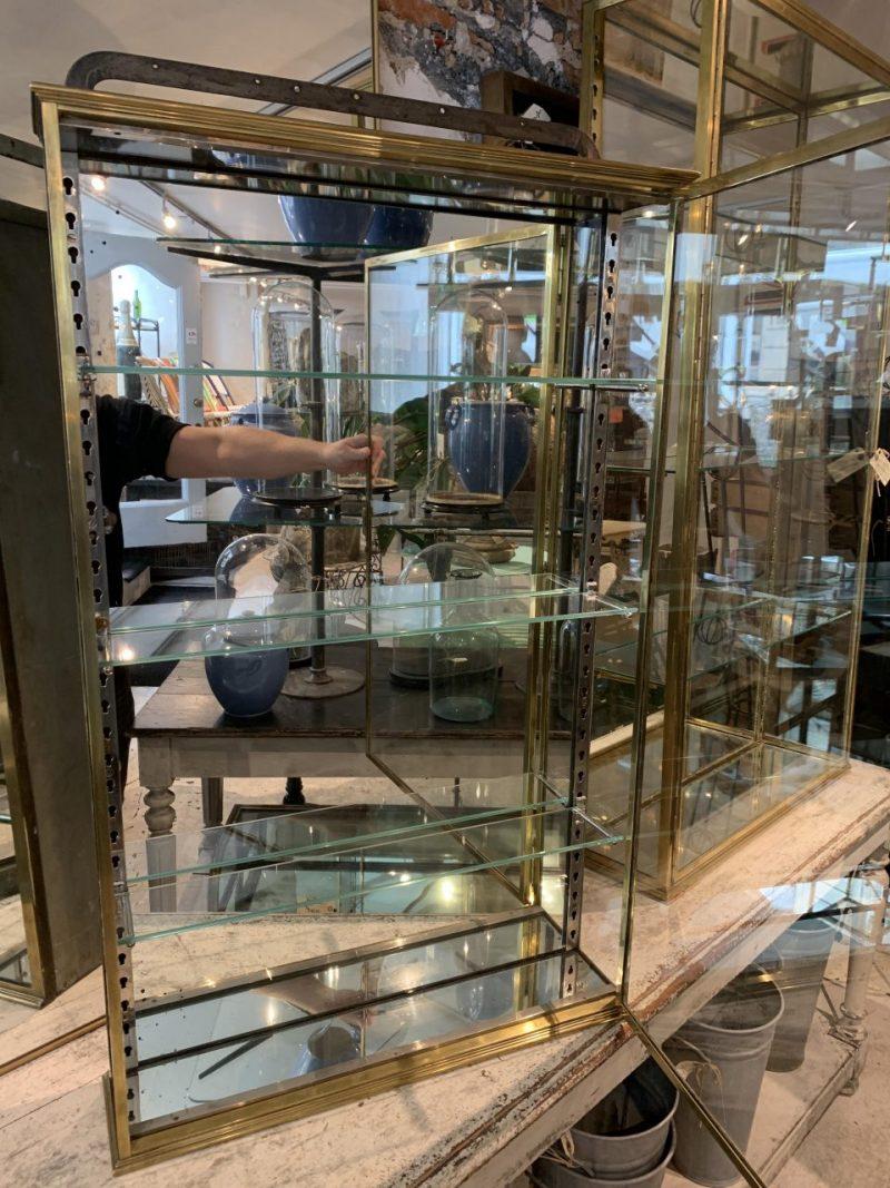 Elegant Brass Wall Display Cabinet-Early 20th Century France at 1stDibs ...