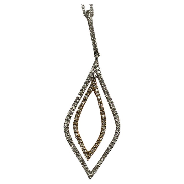 Elegant Diamond and Gold Pendant For Sale at 1stDibs