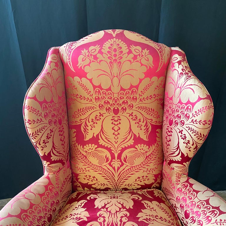 Elegant Early 19th Century British Queen Anne Wing Armchair For Sale at ...