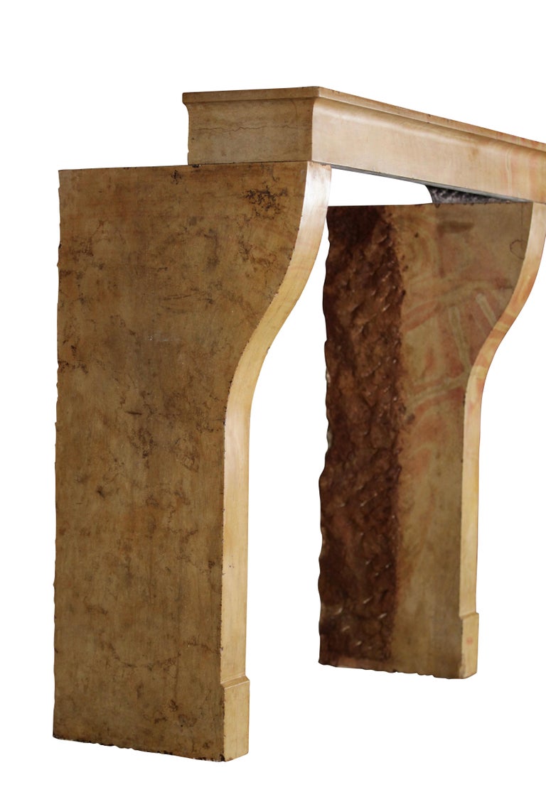 Elegant European Fireplace Surround in Limestone for Timeless Modern ...