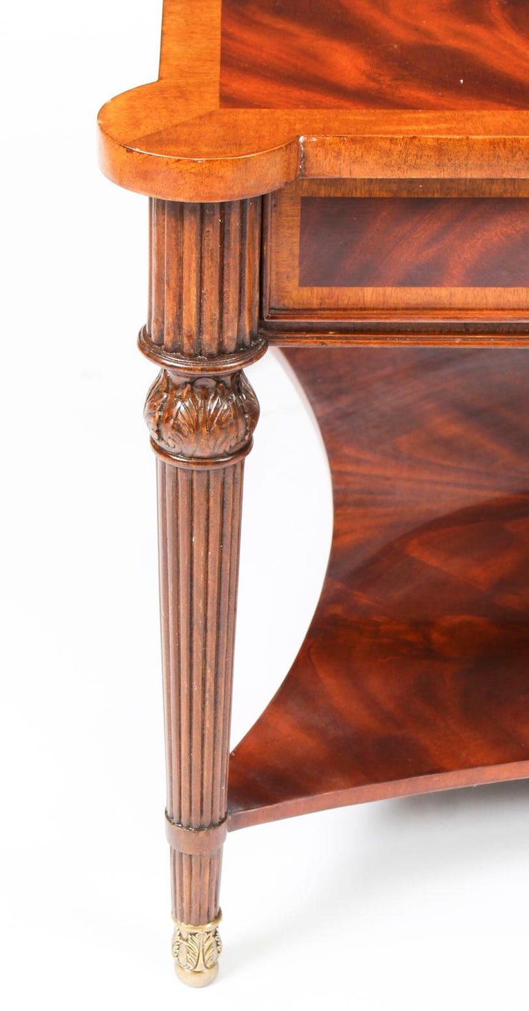Flame Mahogany Coffee Table with Four Drawers, 20th Century For Sale at ...