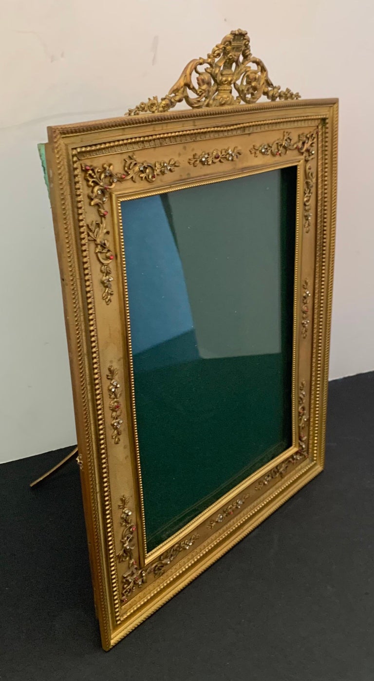 Elegant French Bronze Regency Neoclassical Ormolu Jeweled Vintage ...