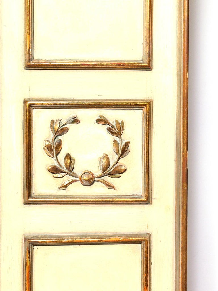 Elegant French Ivory and Gilt Folding Screen For Sale at 1stDibs