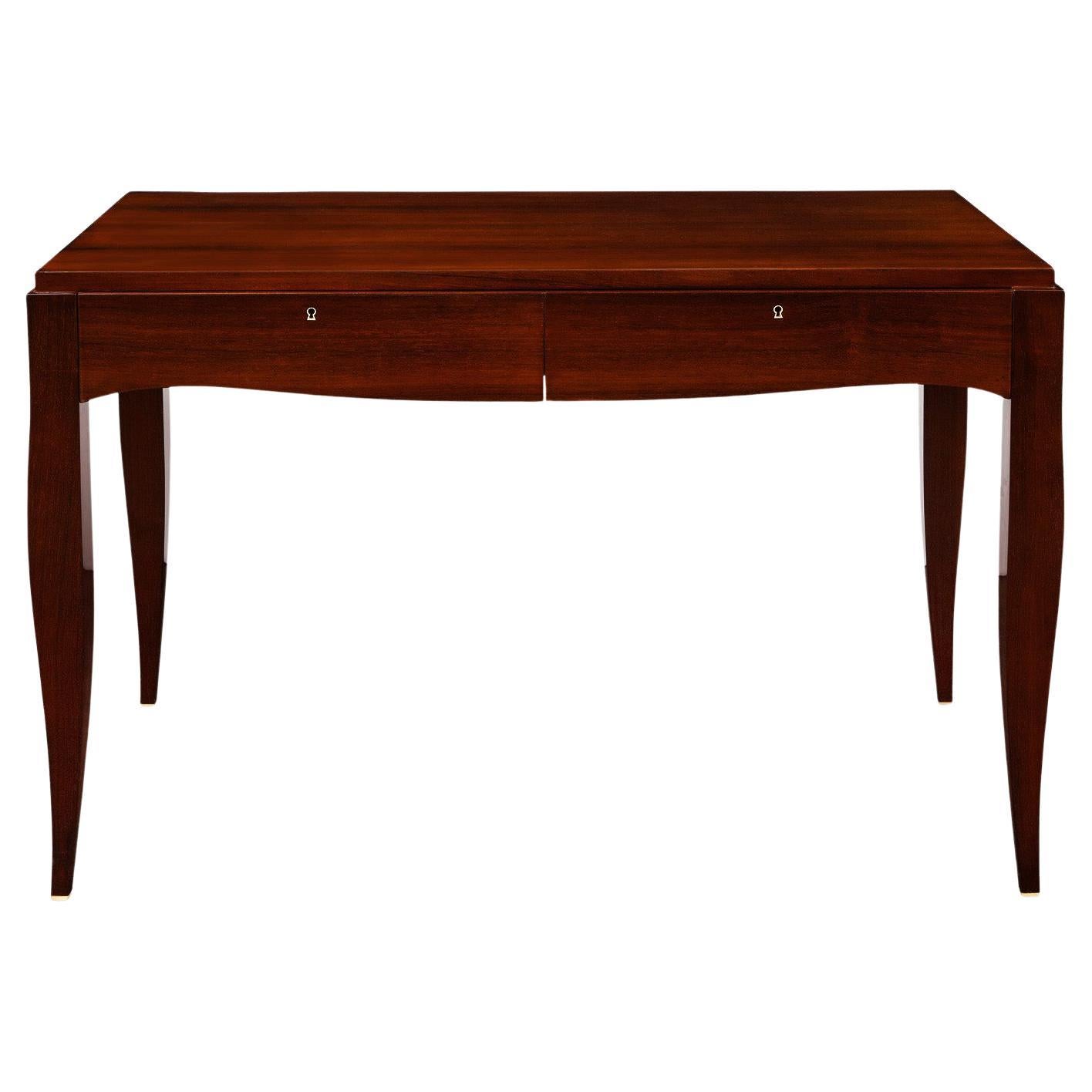 Elegant Writing Desk with Zebra Motif Stone Top by Maitland Smith at ...