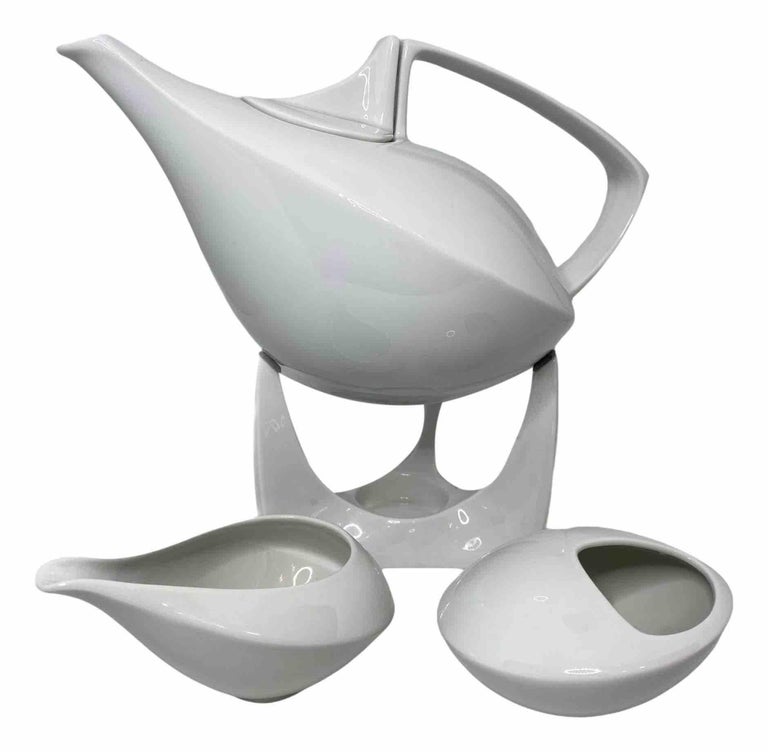Elegant Futuristic Friesland Porcelain Tea Set Vintage, German For Sale ...