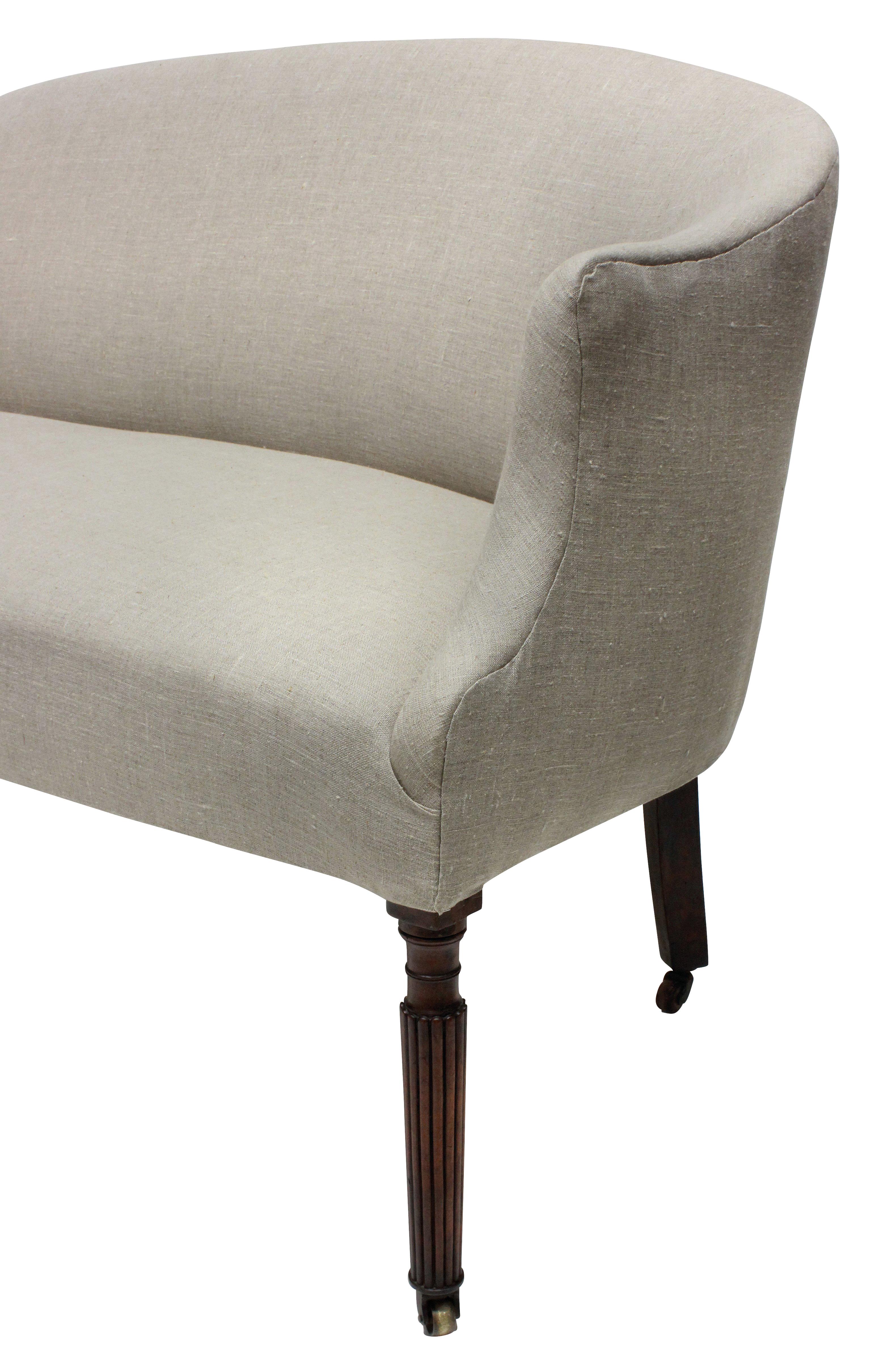 Elegant George III Settee For Sale at 1stDibs