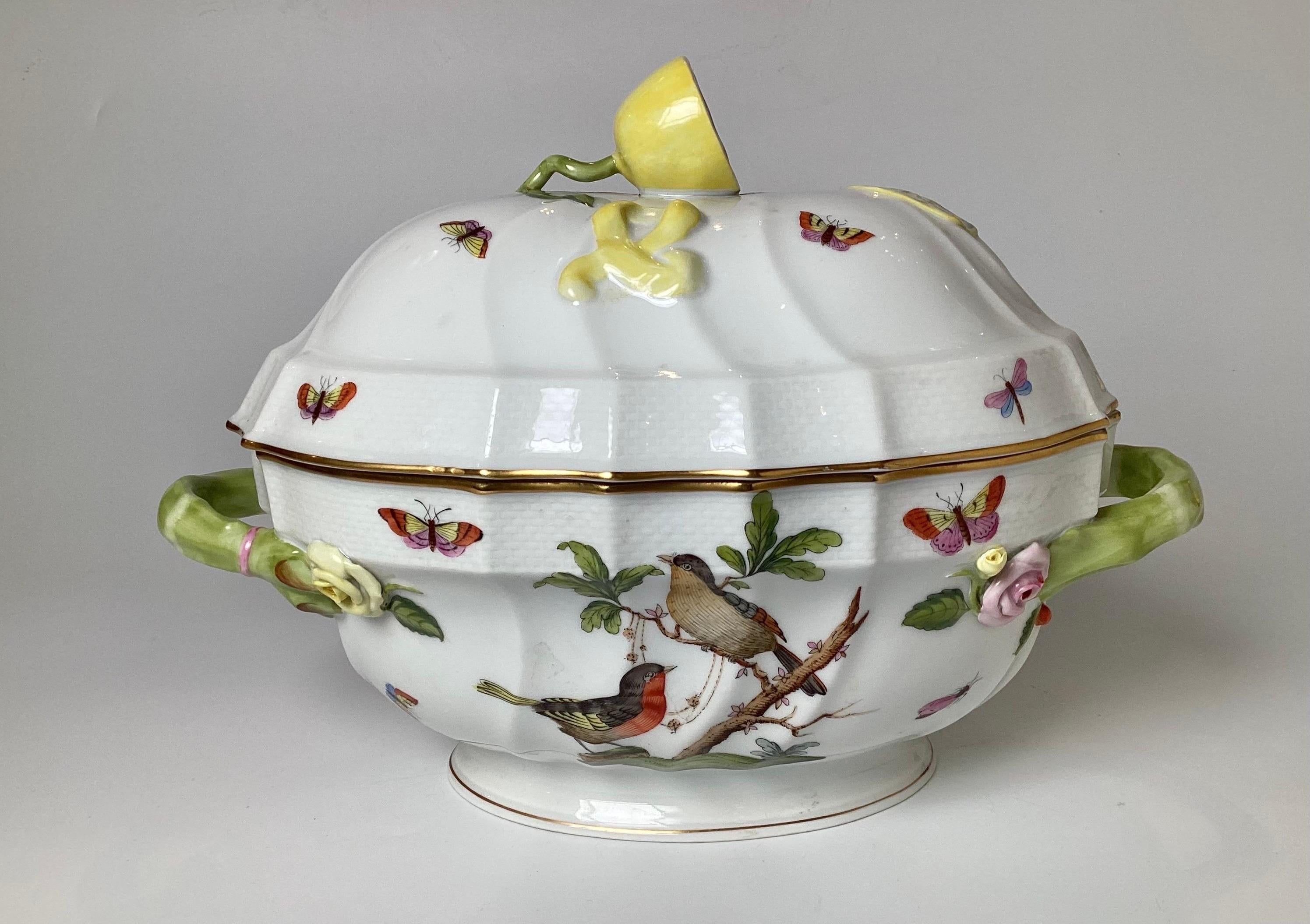 Elegant Hand Painted Herend Porcelain For Sale at 1stDibs