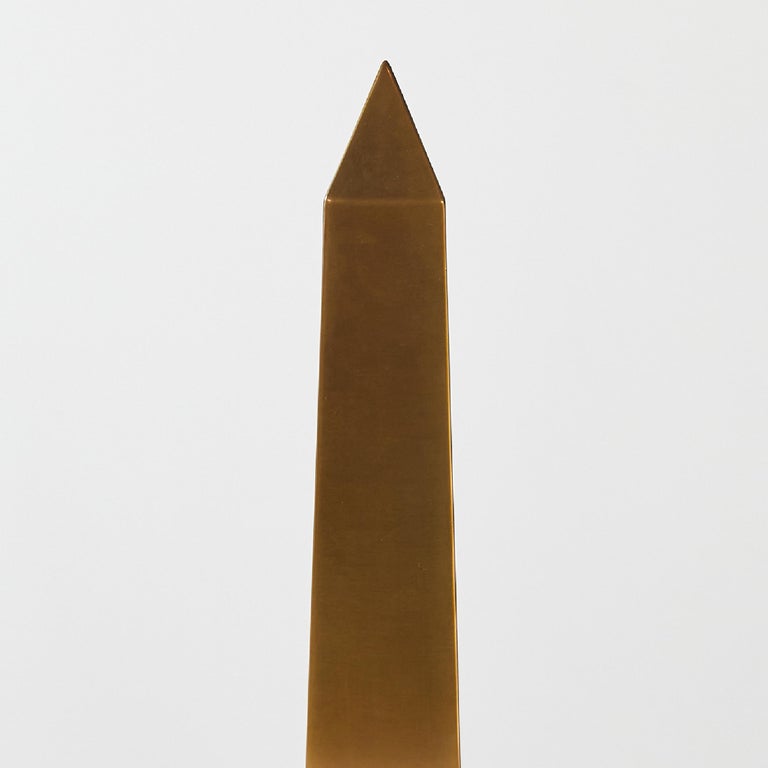 Elegant Italian Obelisk in Bronze For Sale at 1stDibs