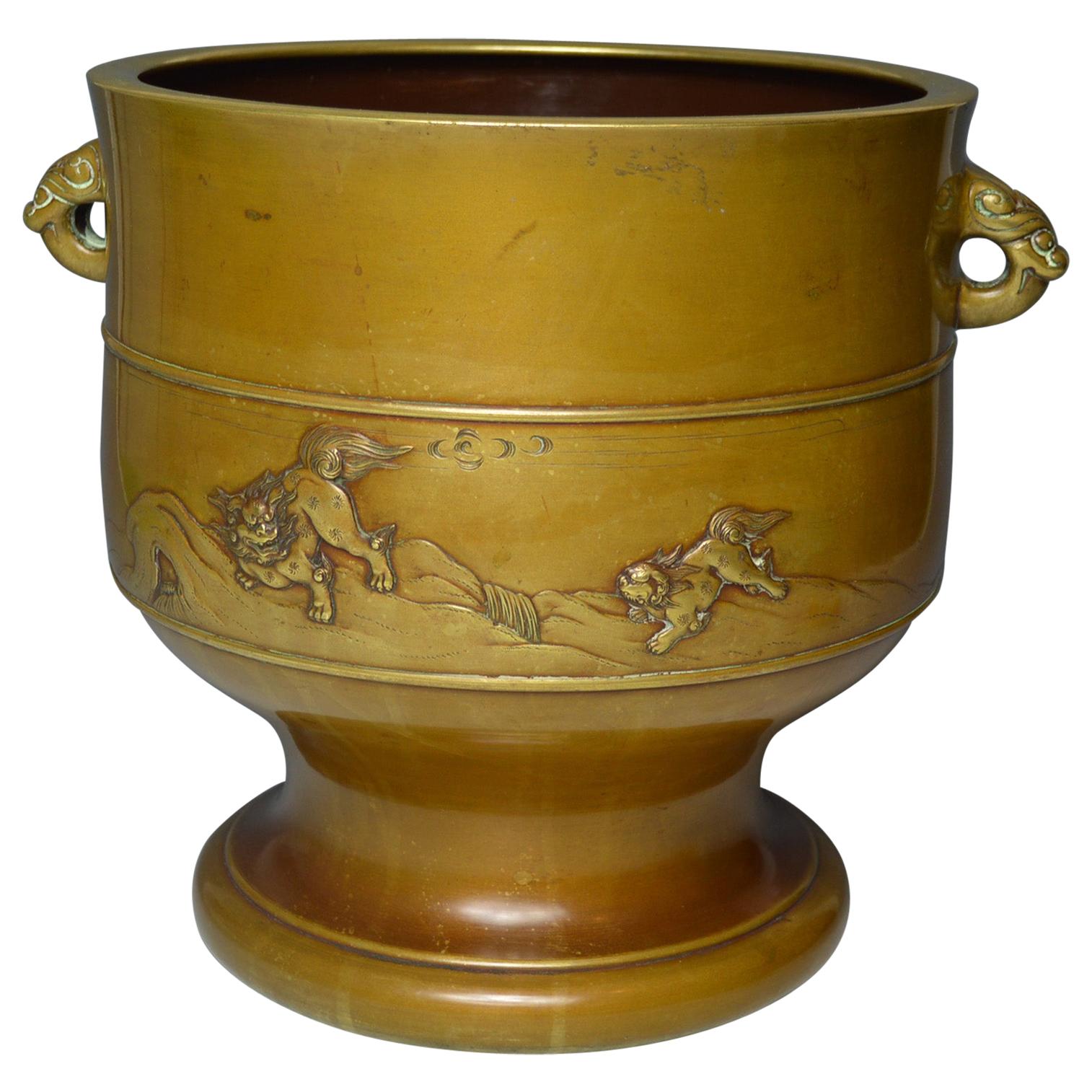 Elegant Japanese Bronze Hibatchi, Oriental Asian Antiques Interior ...