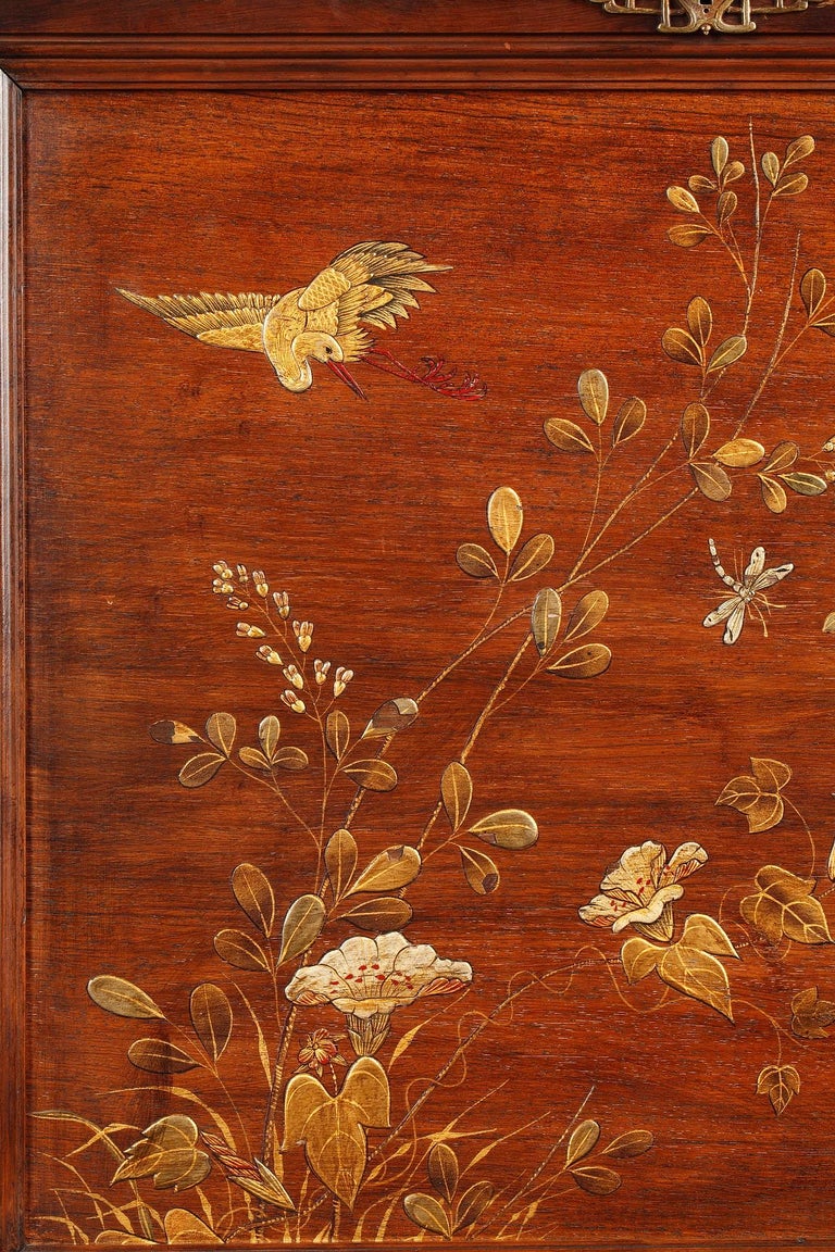 Japanese Style Cabinet-Secretary Attributed to G. Viardot, France ...