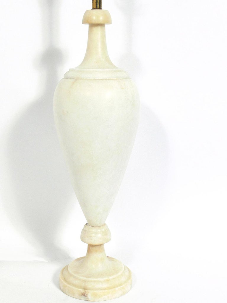 Elegant Large-Scale Alabaster Lamp at 1stDibs