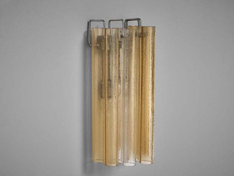 Elegant Large Wall Lamp in Glass For Sale at 1stDibs