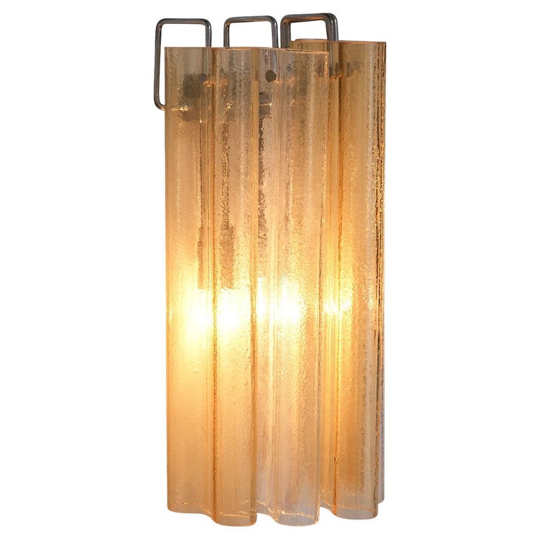 Elegant Large Wall Lamp in Glass For Sale at 1stDibs