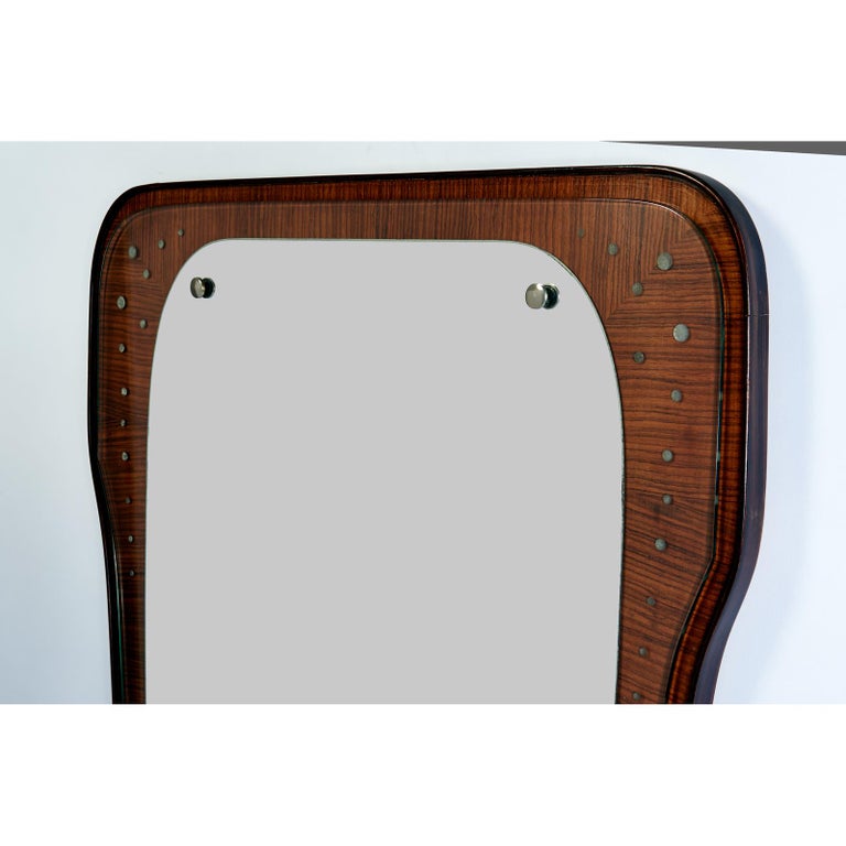 Elegant Liberty Style Mirror, Italy, 1950s at 1stDibs