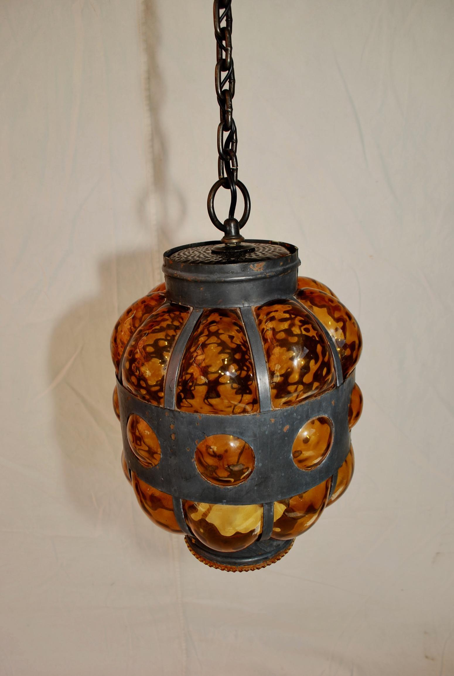 Elegant Light with Hands Blown Glass at 1stDibs