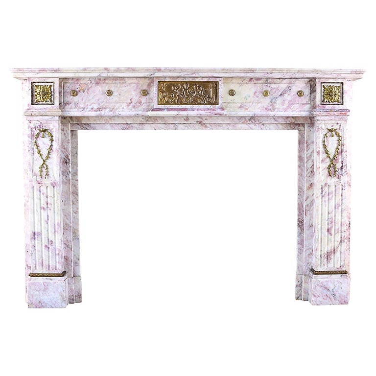 Elegant Louis Xvi Style Fireplace Surround, French, Mid 19th Century ...