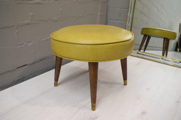 Elegant Mid-Century Modern Stool, Italy 1950s For Sale at 1stDibs
