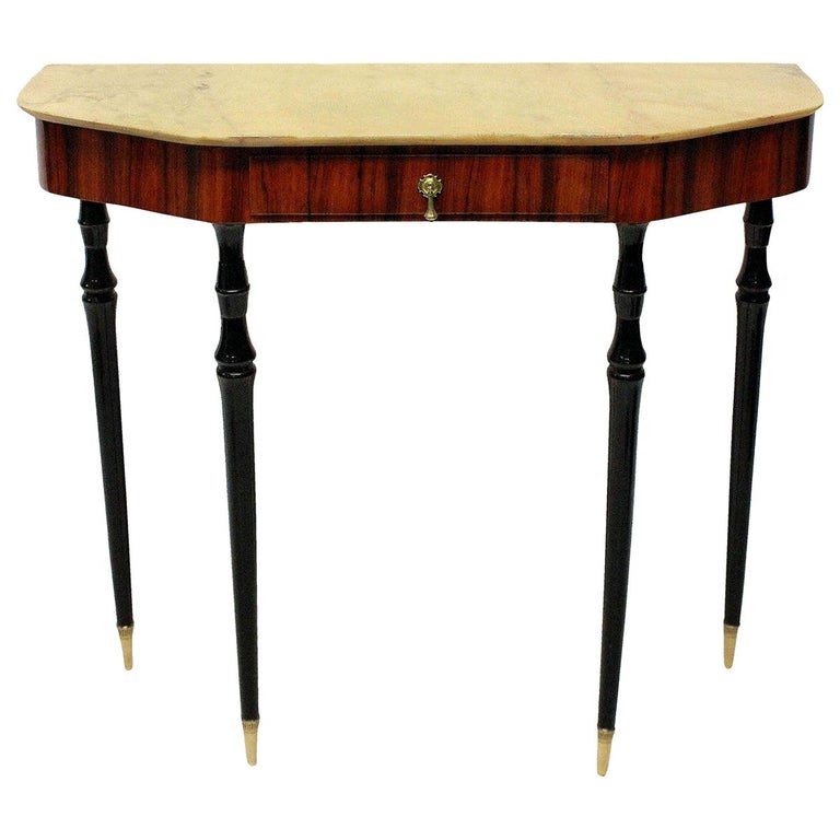 Elegant Midcentury Italian Console For Sale at 1stDibs