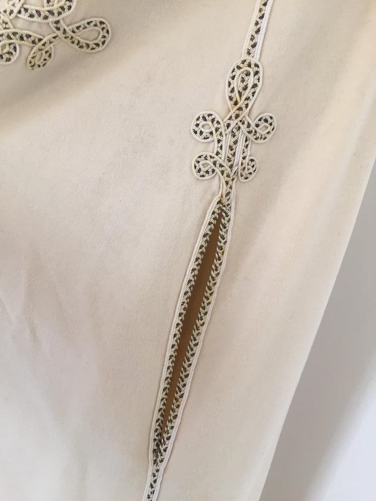 Elegant Moroccan Caftan Hooded Wool Burnous Cape, circa 1970 For Sale ...