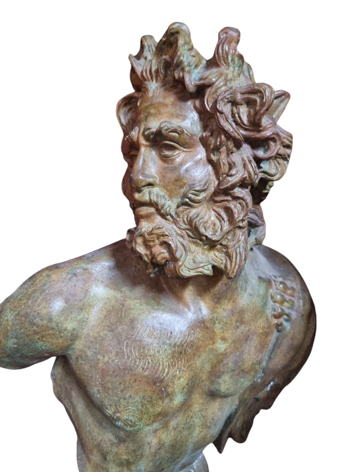 Elegant Pair of Bronze Roman Fauns Circa 1920 For Sale at 1stDibs