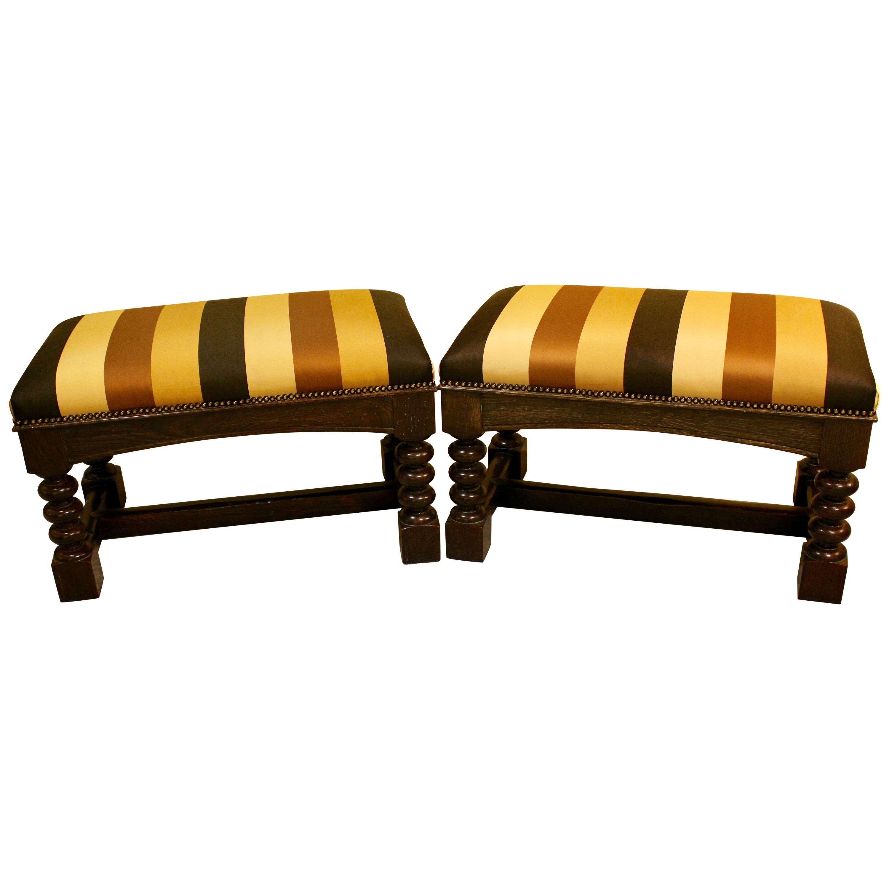 Jacobean Oak Bench For Sale at 1stDibs