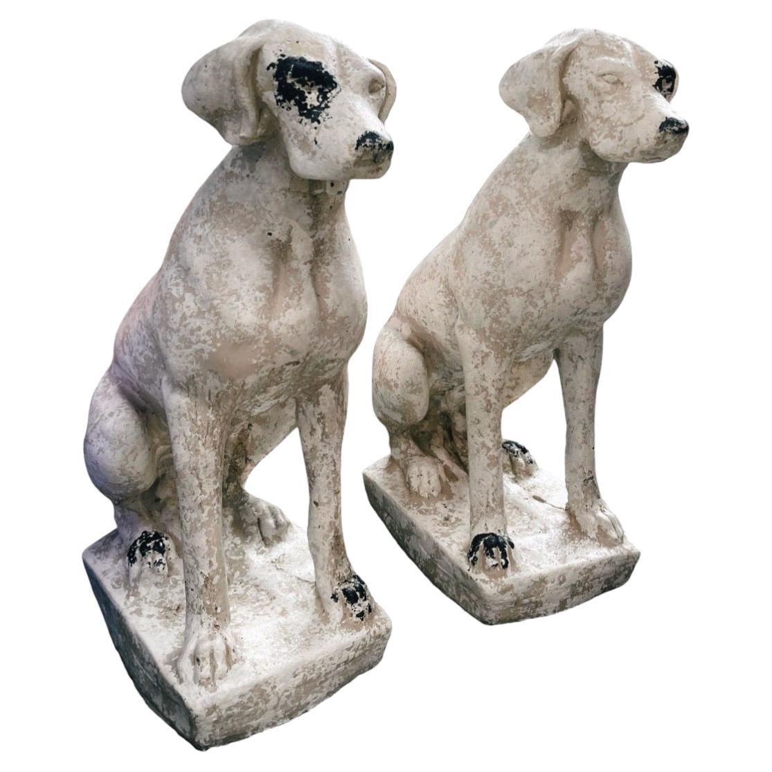 Elegant Pair of Stone Sculptures For Sale at 1stDibs