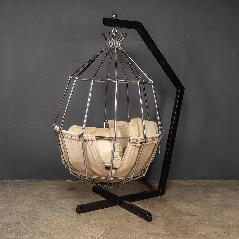 Elegant Parrot Cage Chair by Ib Arberg, c.1970 For Sale at 1stDibs