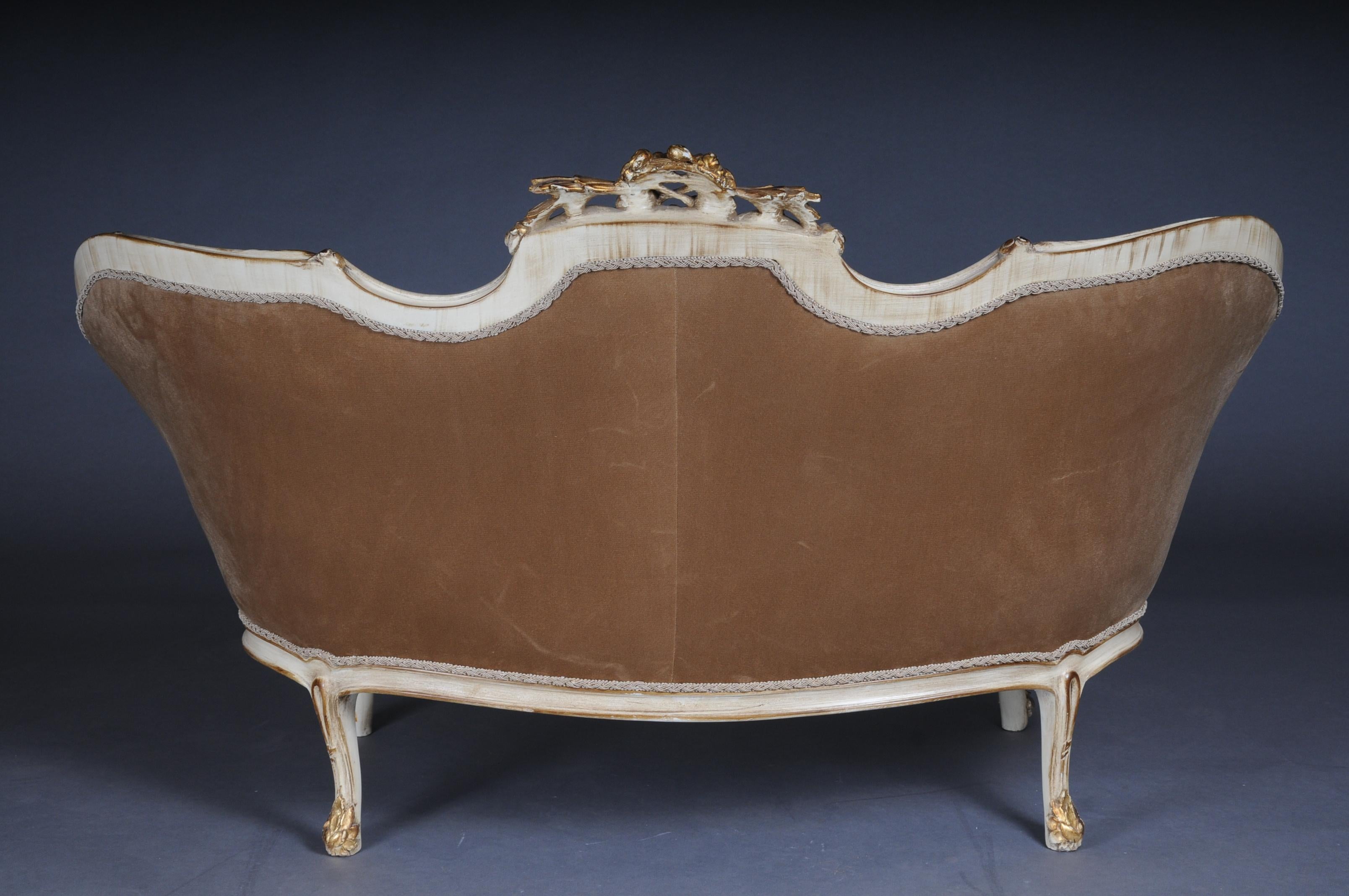 Elegant Sofa, Couch, Canapé in Rococo or Louis XV Style For Sale at ...