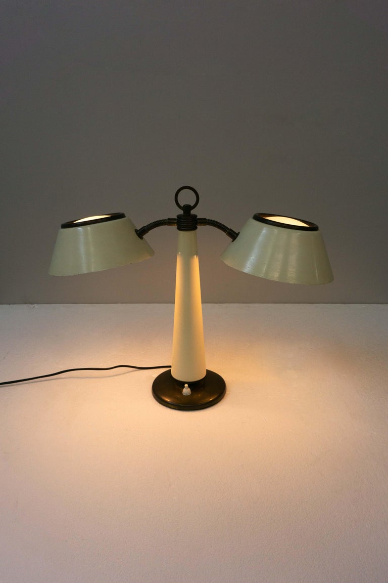 Elegant Stilnovo Table Lamp, Adjustable, Ca. 1950 For Sale at 1stDibs