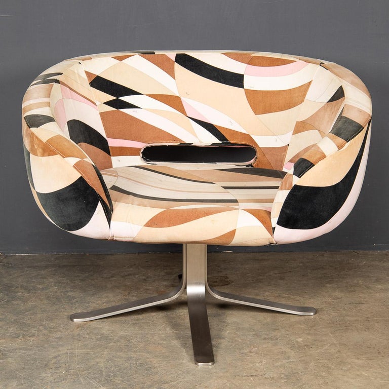 Elegant Swivel Chair by Rive Droite, c.1990 For Sale at 1stDibs