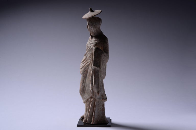 Elegant Terracotta Tanagra Figure For Sale at 1stDibs