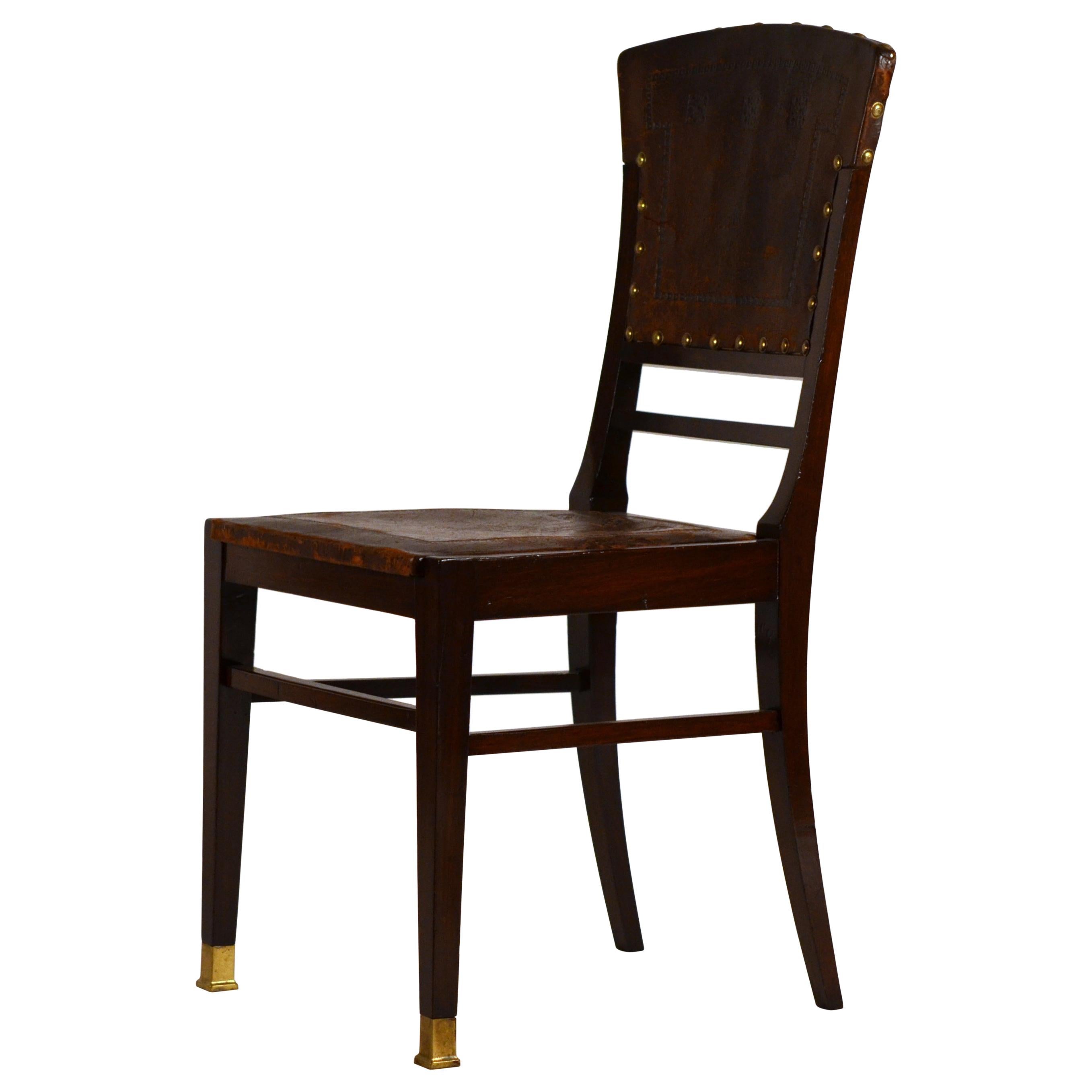 Elegant Austrian Biedermier Side Chair For Sale at 1stDibs