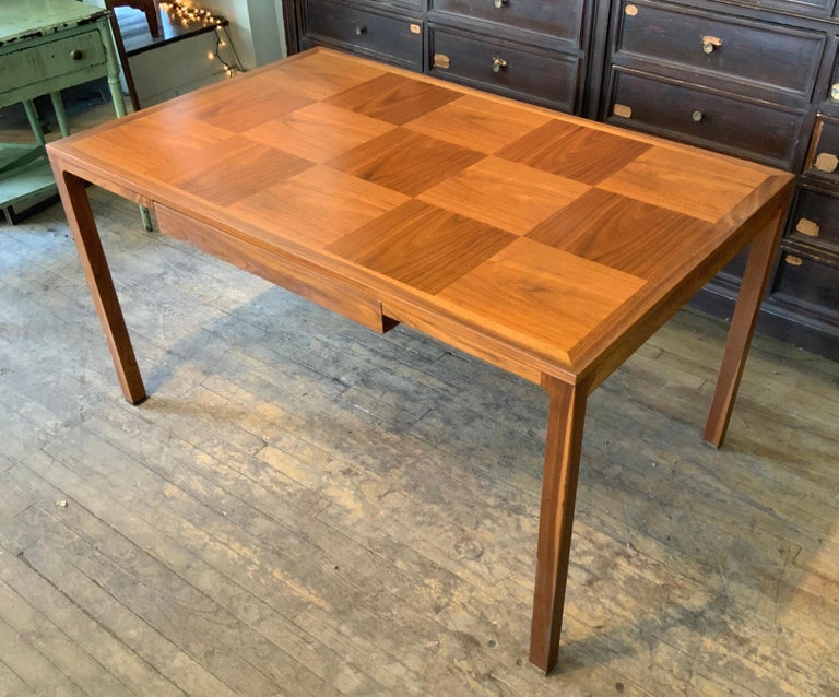 Elegant Walnut Writing Desk by Dunbar For Sale at 1stDibs