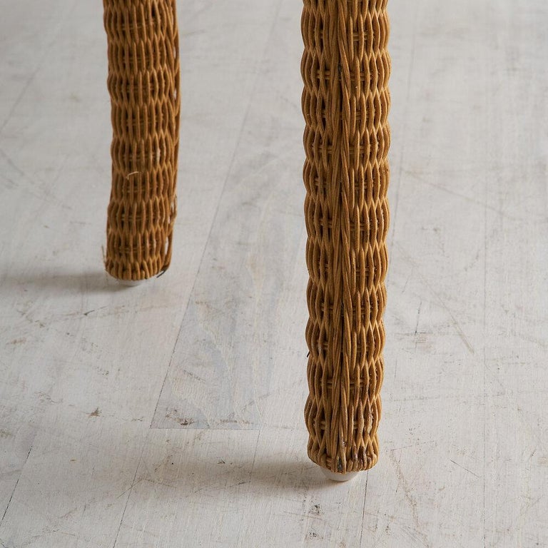 Elegant Wicker Console Table at 1stDibs