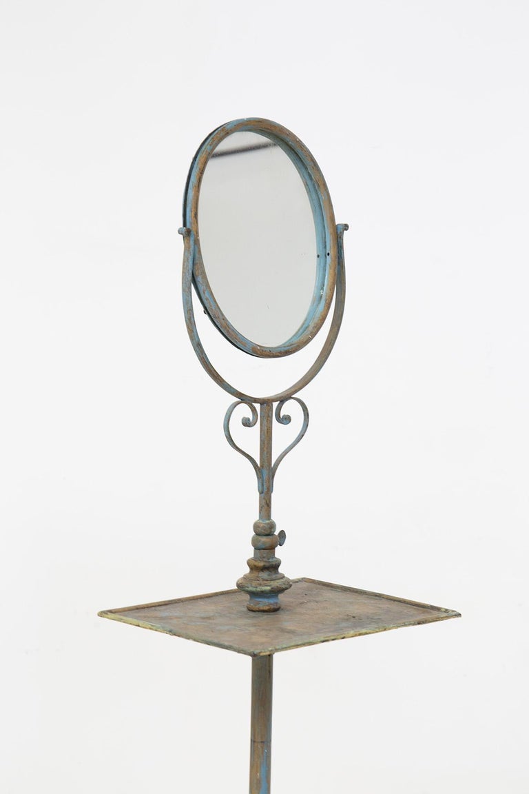 Elegant Wrought Iron Vanity Mirror For Sale at 1stDibs