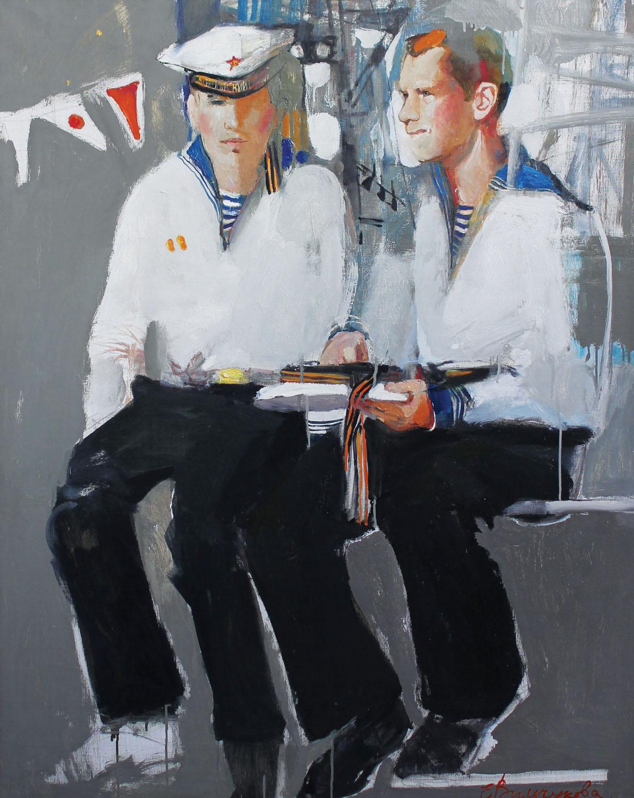 Paintings Of Sailors - 524 For Sale on 1stDibs | sailor paintings, cape ...