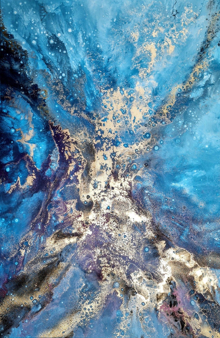 Eleni Denart - Chaotic Thoughts, Painting, Acrylic on Canvas For Sale ...