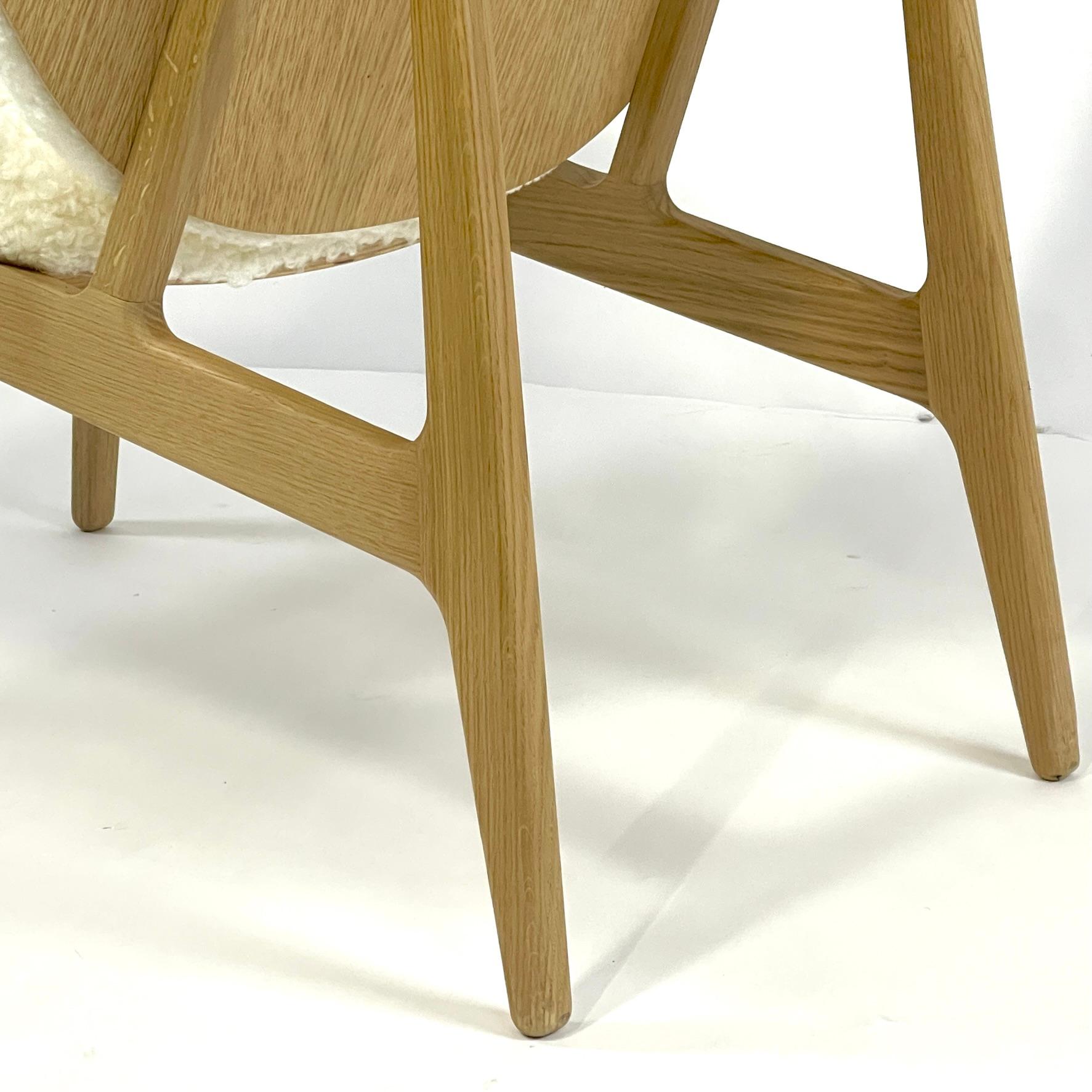 Elephant Lounge Chair - Natural Oak and Natural Sheepskin by NORR11 ...