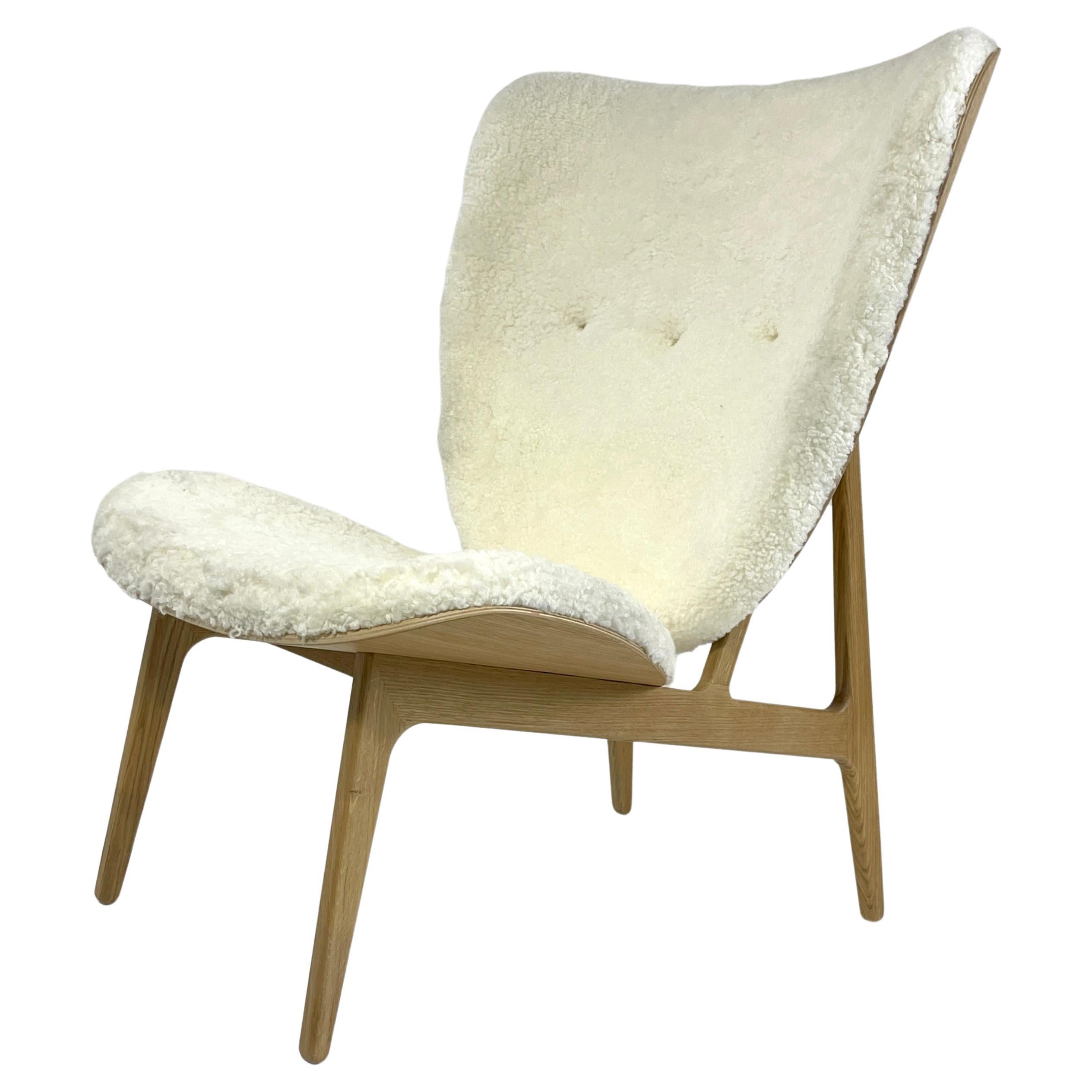 Elephant Lounge Chair - Natural Oak and Natural Sheepskin by NORR11 ...