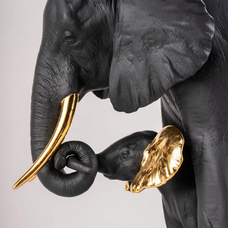 Elephants Black Sculpture For Sale at 1stDibs