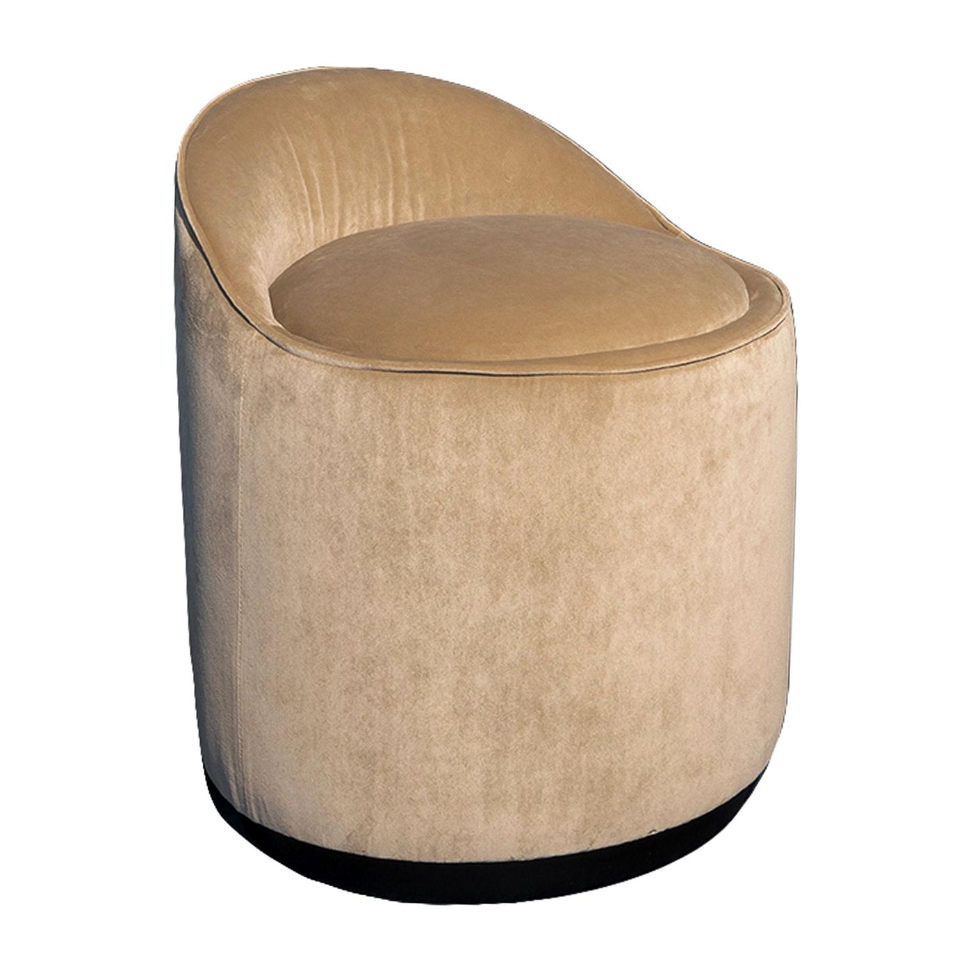 Sumo Large Cognac and Beige Pouffe For Sale at 1stDibs
