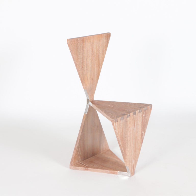 "Elfenbein" Cerused Solid Teak Hall Chair by Maximilian Eicke for Max ...