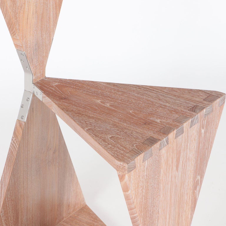"Elfenbein" Cerused Solid Teak Hall Chair by Maximilian Eicke for Max ...
