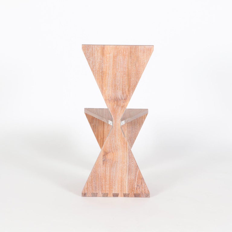"Elfenbein" Cerused Solid Teak Hall Chair by Maximilian Eicke for Max ...